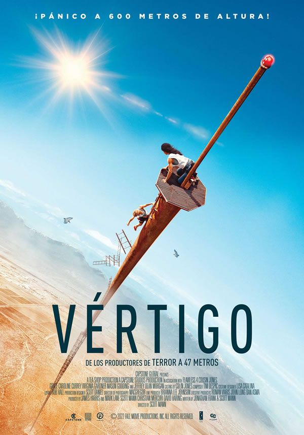 Reseña Vértigo (Fall) de Scott Mann - Que un drone nos salve