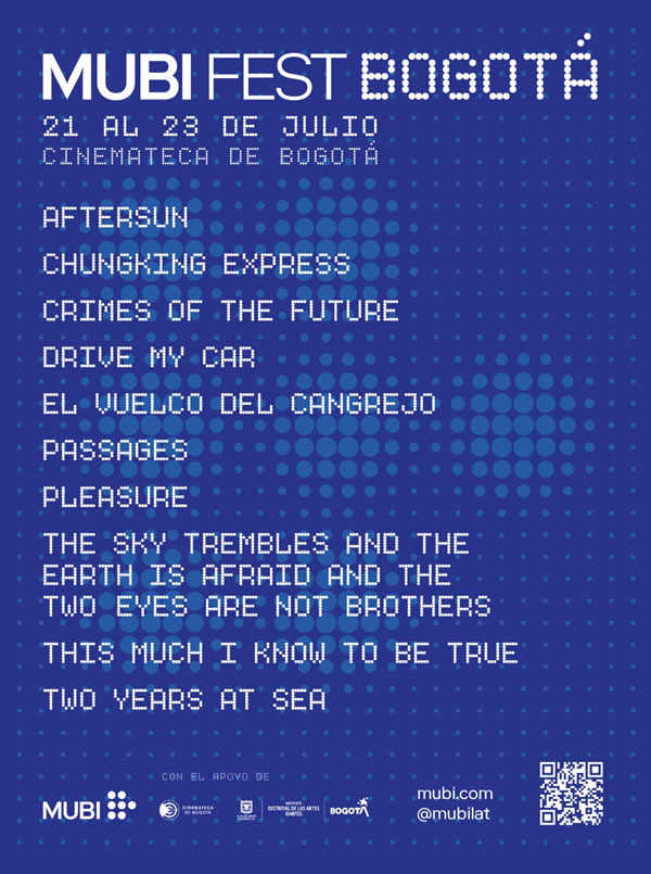 Así será el primer MUBI Fest Latinoamérica en Bogotá - Programación